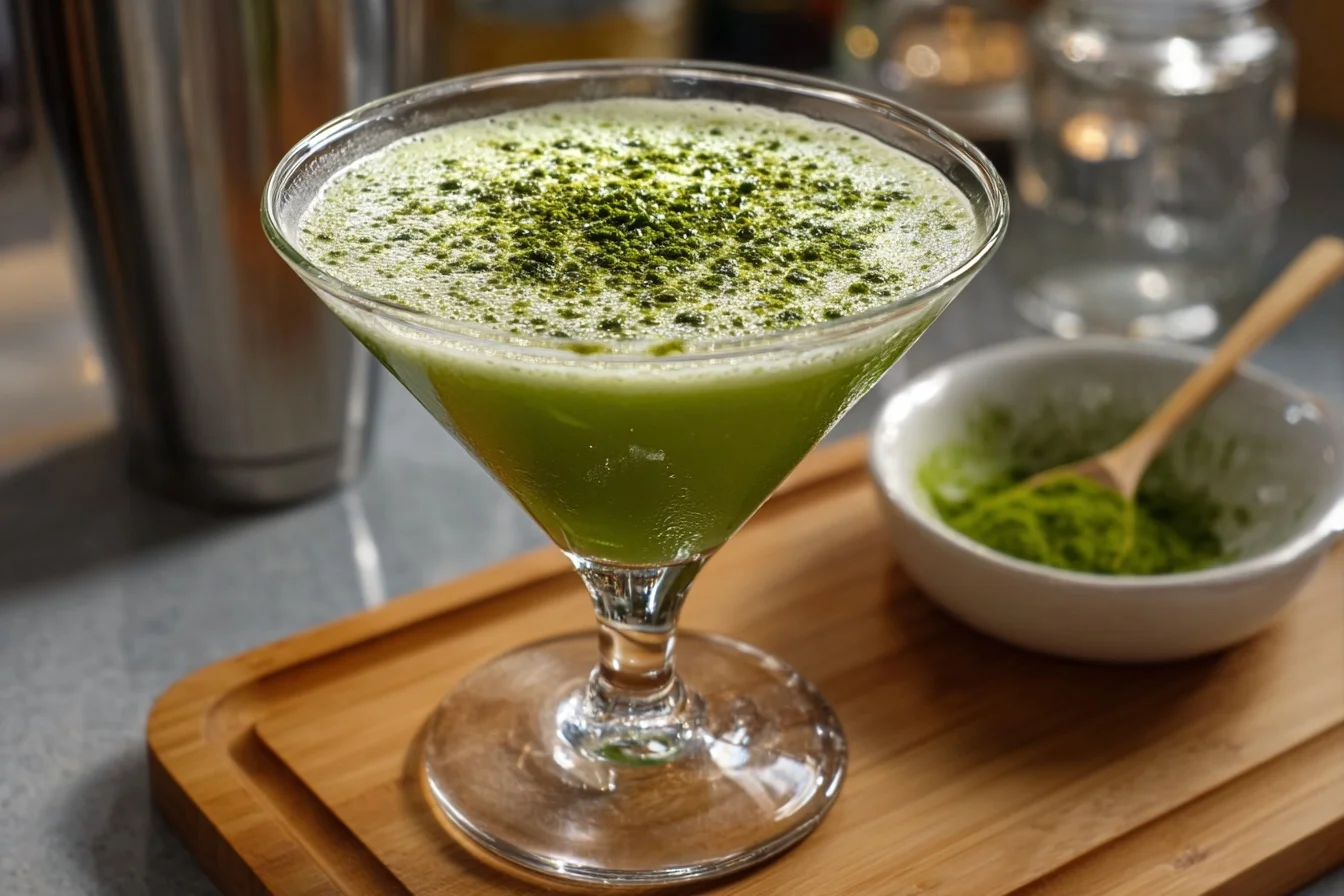Matcha Martini Green Tea Cocktail